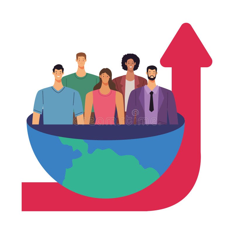 Growth World Overpopulation Stock Illustration - Illustration of ...