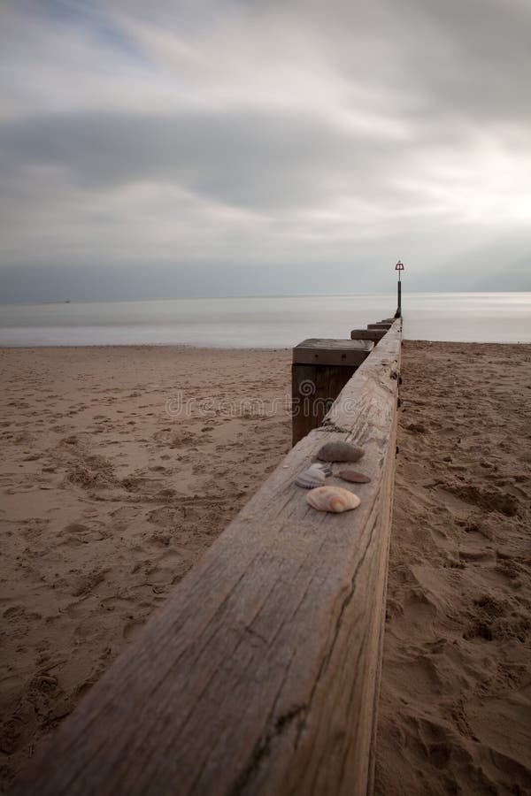 Groyne stock image. Image of groyne, footprints, perspective - 12824431