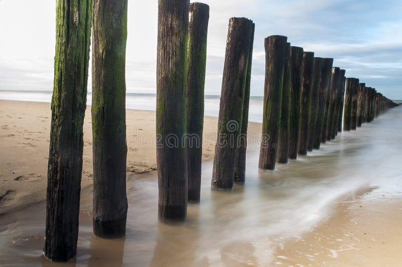 Groyne stock image. Image of ocean, tide, holland, netherlands - 28322693