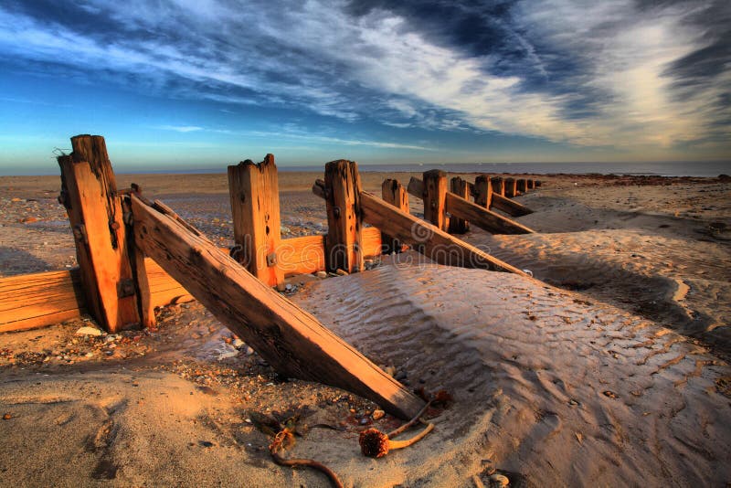 Groynes at Spurn Point stock image. Image of spurn, shore - 18322009
