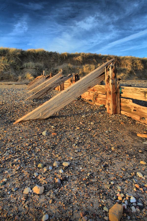 Groynes at Spurn Point stock photo. Image of point, humberside - 18322062