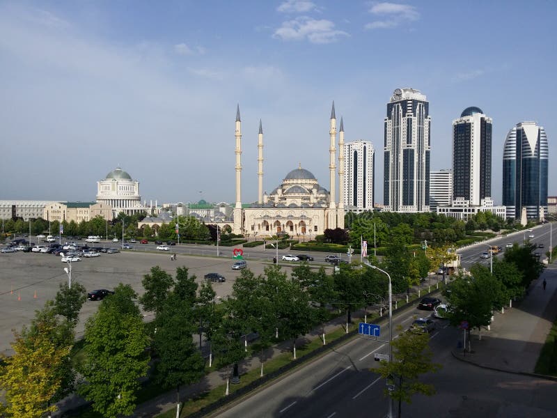 Grozny City Skyline - Chechnya Editorial Photo - Image of city ...