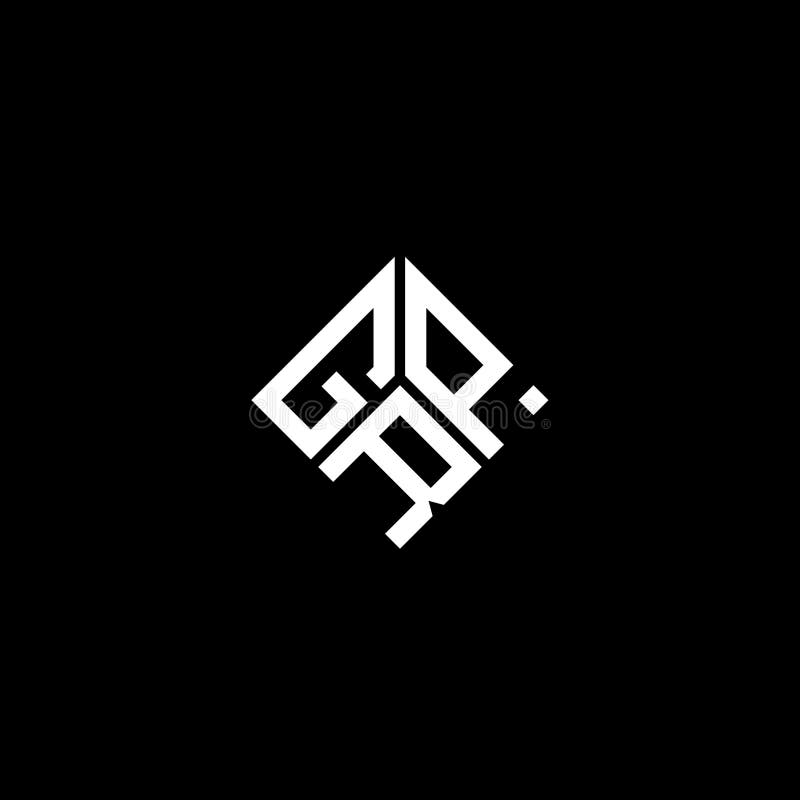 GRP Letter Logo Design on Black Background. GRP Creative Initials ...