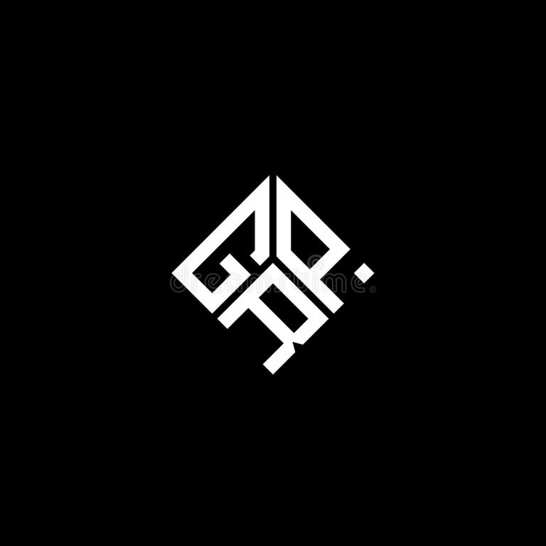 GRP Letter Logo Design on Black Background. GRP Creative Initials ...