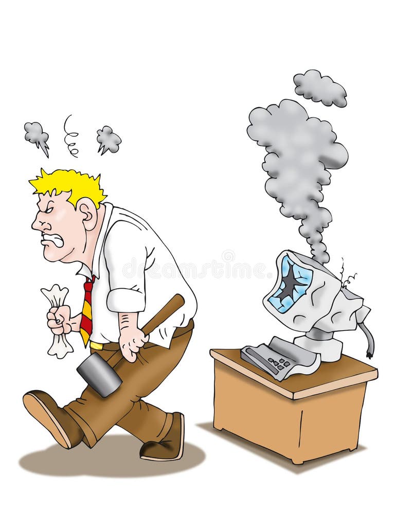 Computer Problems Clipart Stock Illustrations – 127 Computer Problems ...