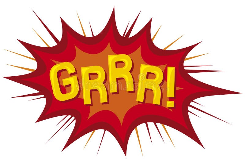 Grrr stock vector. Illustration of vector, power, book - 24686048