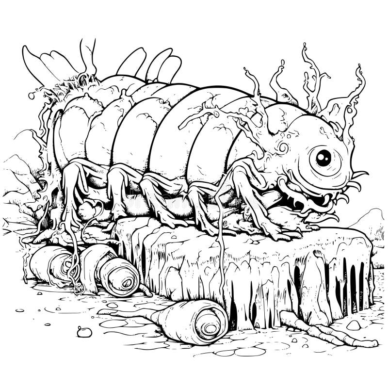 Grub Outline Stock Illustrations – 591 Grub Outline Stock Illustrations ...