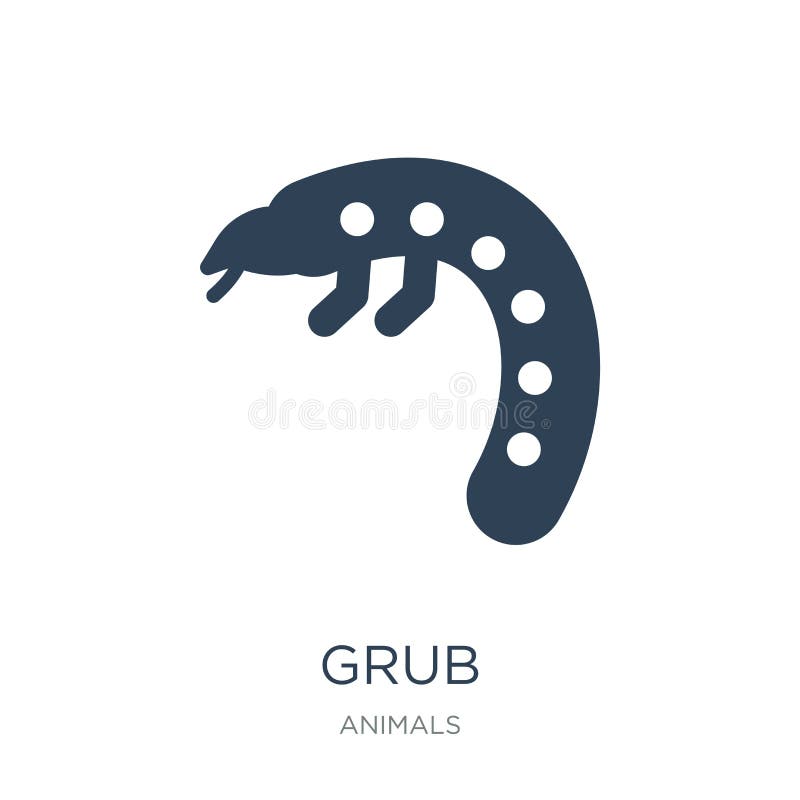 Grub Icon In Trendy Design Style. Grub Icon Isolated On White ...
