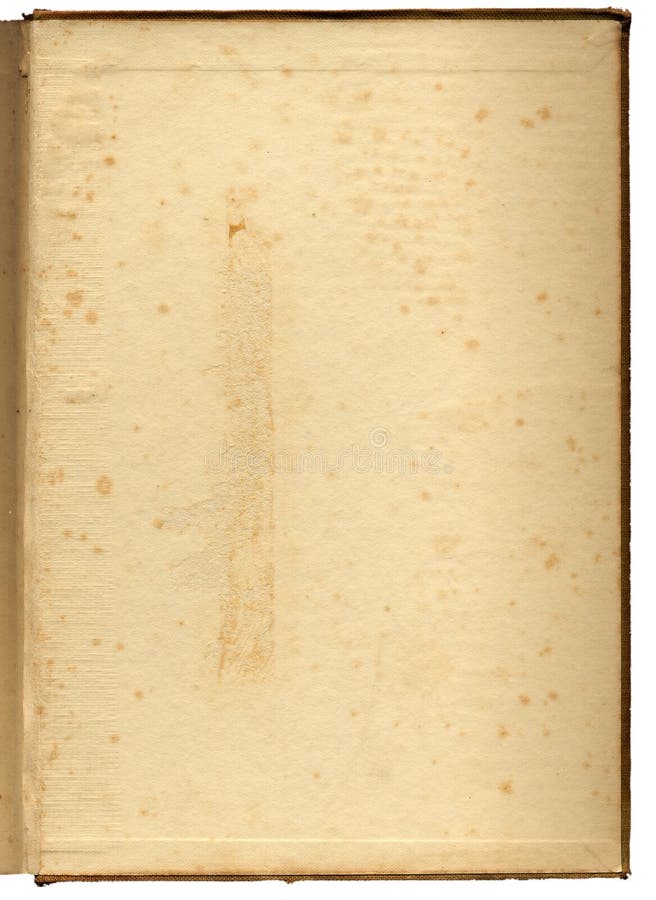 Grubby, Foxed Book Endpaper Stock Photo - Image of crease, book: 11070874