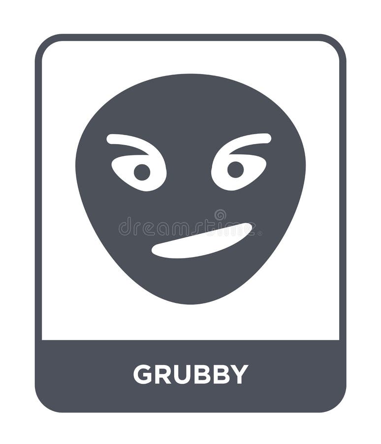 Grubby Icon in Trendy Design Style. Grubby Icon Isolated on White ...