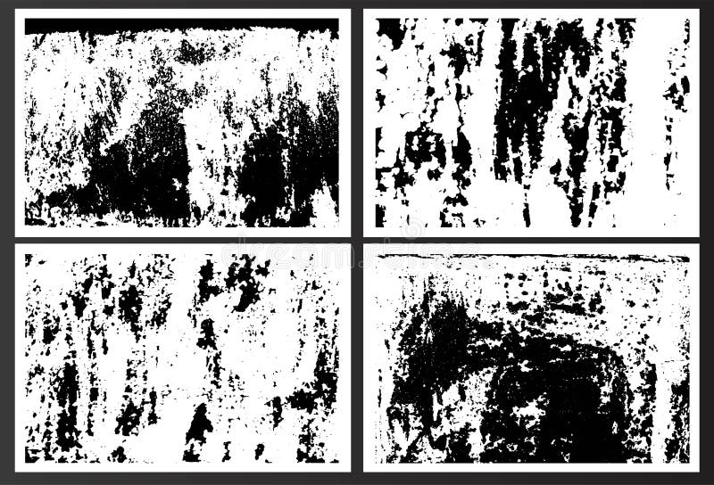 Grudge Textures Set Isolated on White 3 Stock Illustration ...
