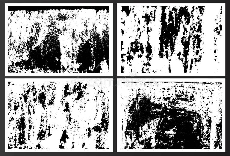 Grudge Textures Set Isolated on White 3 Stock Illustration ...
