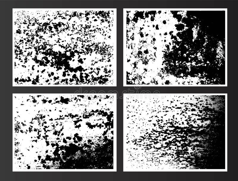 Grudge Textures Set Isolated on White 7 Stock Vector - Illustration of ...