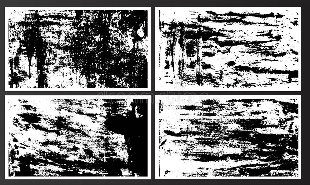 Grudge Textures Set Isolated on White 9 Stock Vector - Illustration of ...