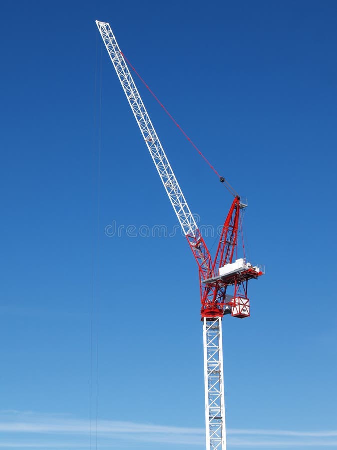 Grue image stock. Image of travail, rouge, appartements - 13664529