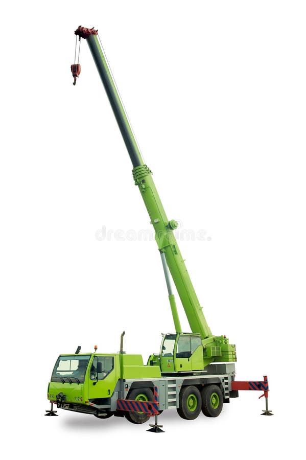 Grue mobile image stock. Image du industriel, construction - 1244509