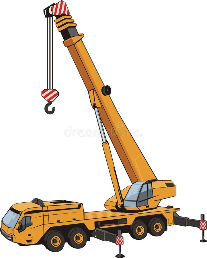 Grue mobile illustration de vecteur. Illustration du lecteur - 15172072