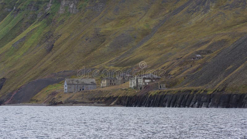 Grumant Settlement. Svalbard Stock Image - Image of northern ...