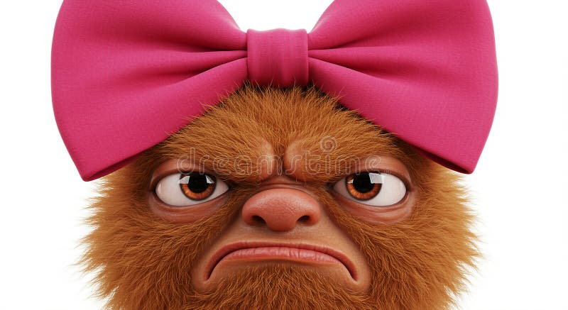 A Grumpy Animated Creature with a Furry Brown Face is Shown Wearing a ...