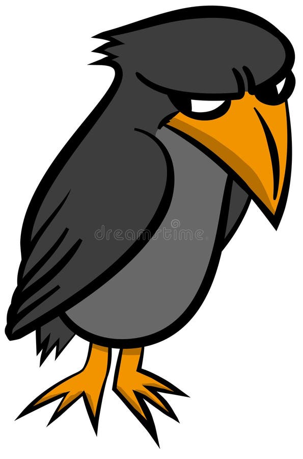 Grumpy bird stock illustration. Illustration of cartoon - 38767547