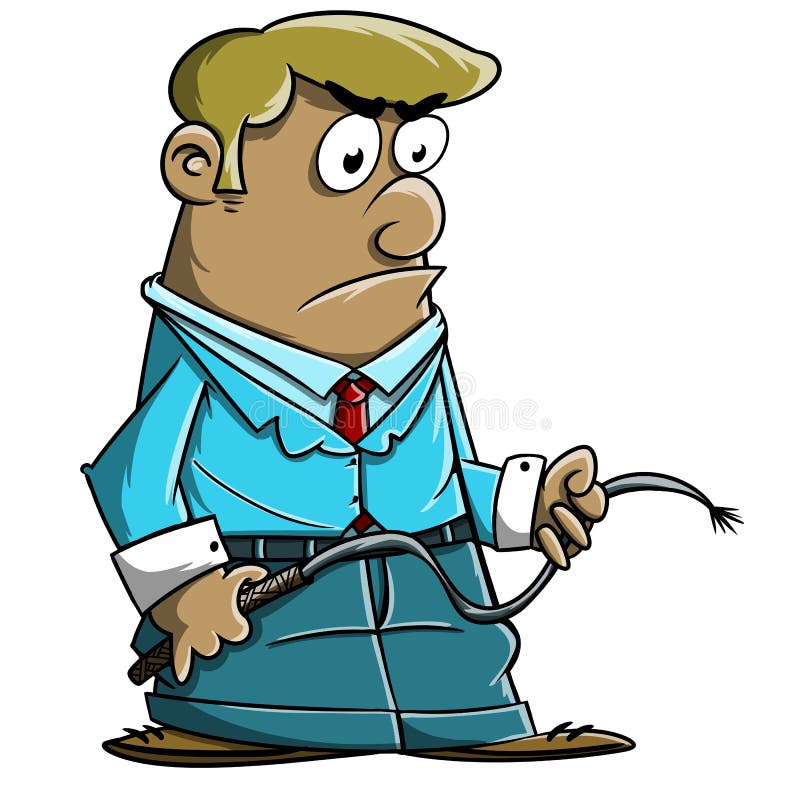 Grumpy Boss stock vector. Illustration of suit, grumpy - 16500620