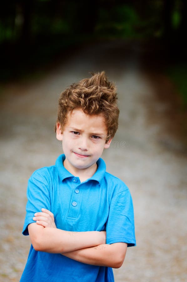 Grumpy boy stock photo. Image of cross, grumpy, child - 14728108