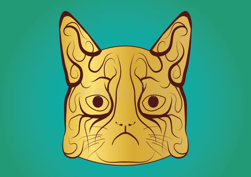 Grumpy Cat stock vector. Illustration of expression, abstract - 36858838