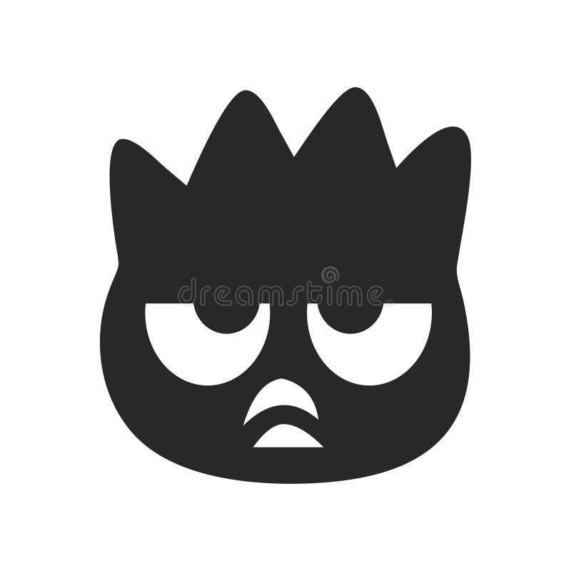 Grumpy Cute Cartoon Character Illustration with Sharp Head Stock Vector ...