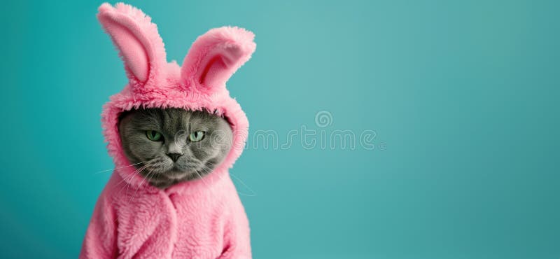 Bunny Cat Easter Funny Grumpy Background Stock Photos - Free & Royalty ...
