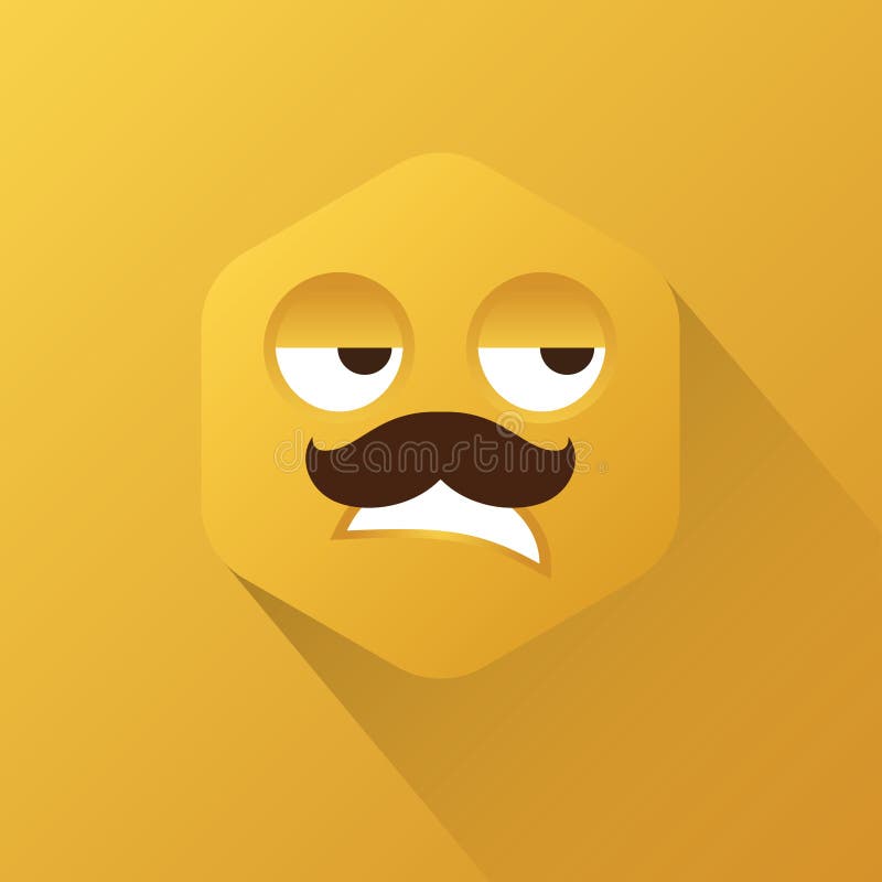 Grumpy or sad emoticon stock vector. Illustration of expression - 79864872