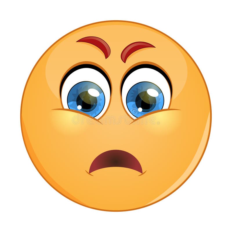 Smile, upset, emotion stock illustration. Illustration of head - 29434499