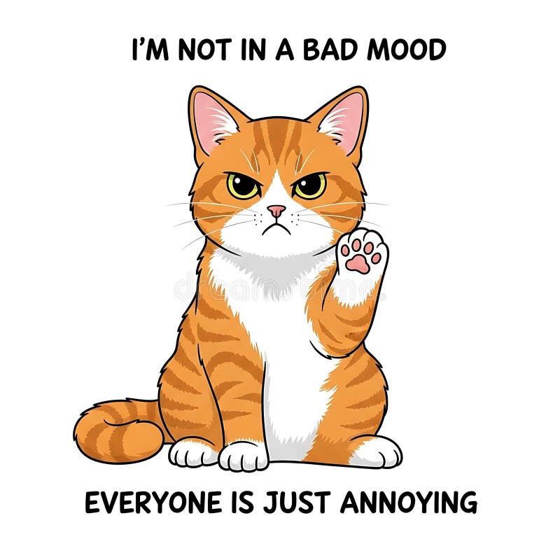 A Grumpy Ginger Tabby Cat is Not Amused, Asserting, Everyone is ...