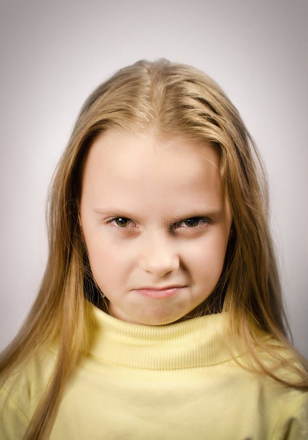 Grumpy Girl Stock Image - Image: 27840051