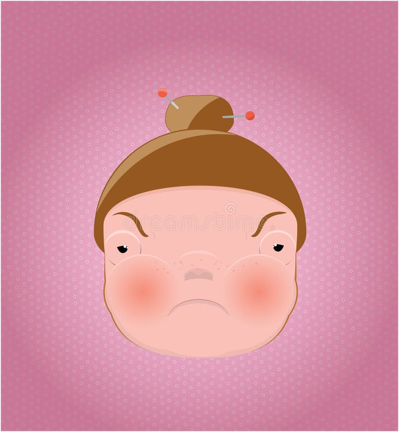 Girl Grumpy Stock Illustrations – 668 Girl Grumpy Stock Illustrations ...