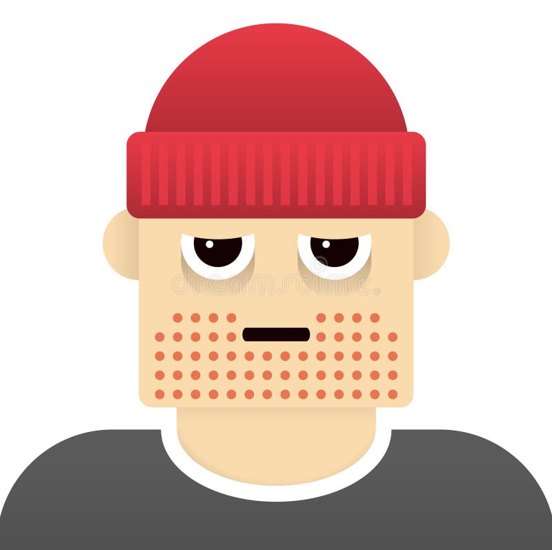 Grumpy guy illustration stock illustration. Illustration of despair ...