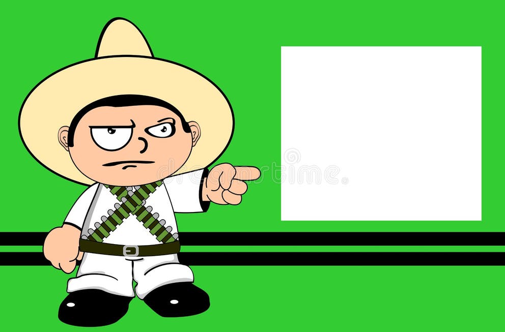 Angry Mexican Kid Cartoon Expression Background Stock Illustrations ...