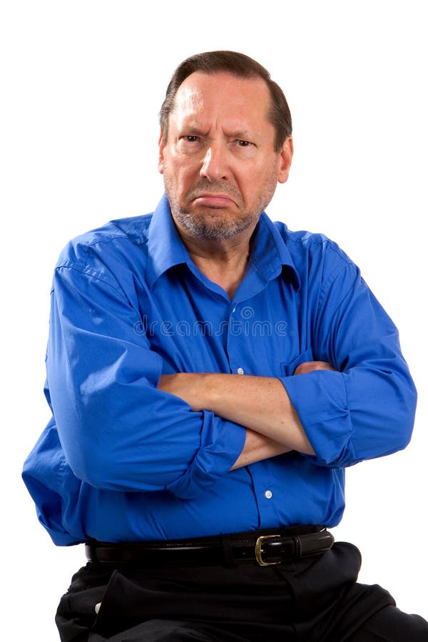 Grumpy Moody Senior stock image. Image of grumbling, complaining - 30818533