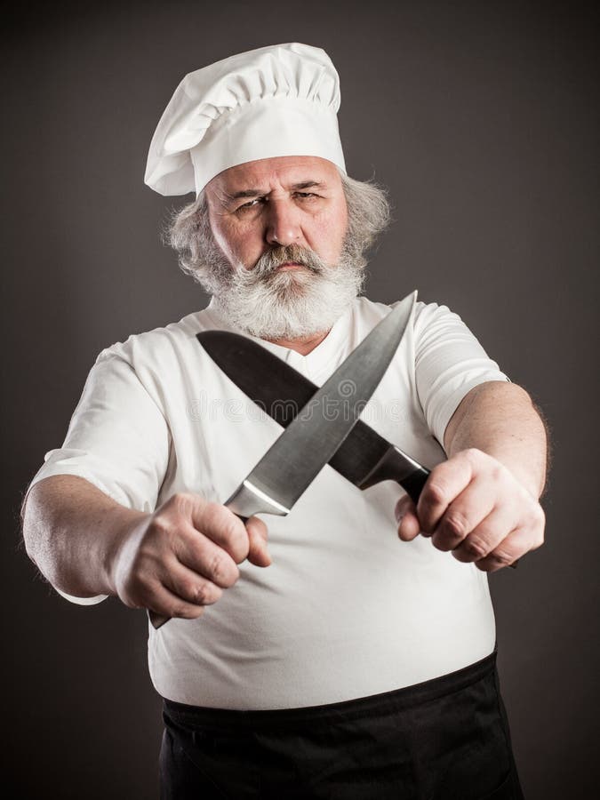 Chef, Stern Look stock photo. Image of handsome, male, interior - 524034