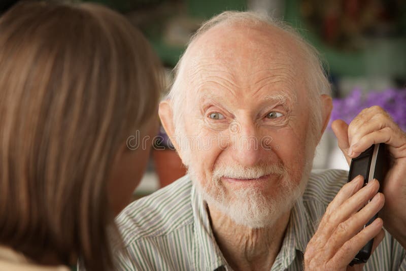Grumpy Senior Couple with Telephone Stock Photo - Image of elderly ...