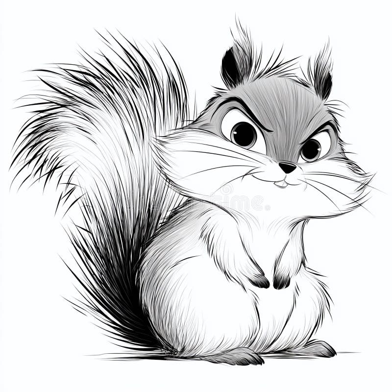 A Grumpy Squirrels Detailed Portrait Expert AI Visual Prompt Generation ...