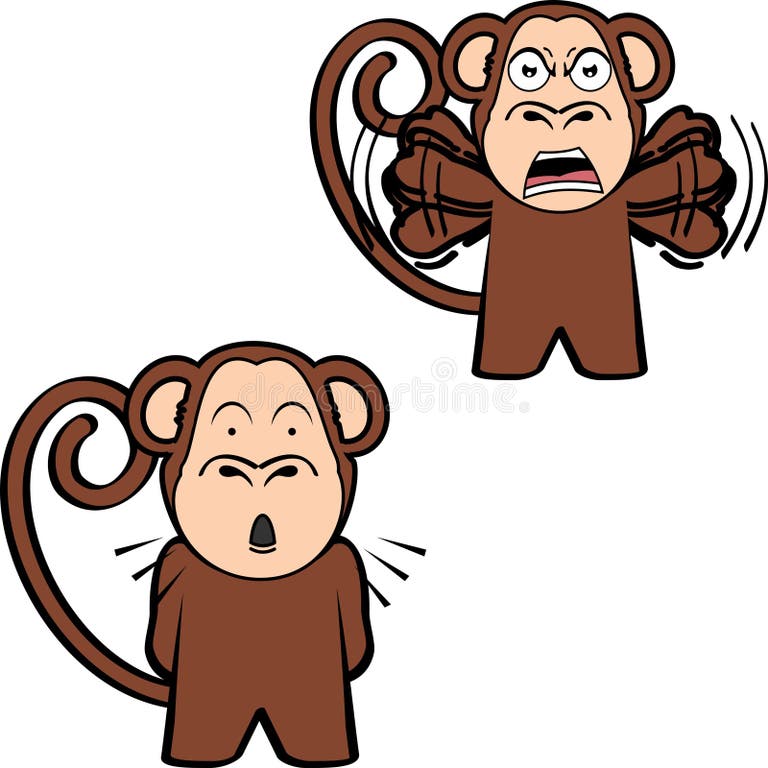 Grumpy Monkey Stock Illustrations – 122 Grumpy Monkey Stock ...