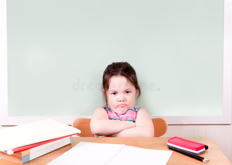 Grumpy Student stock image. Image of education, empty - 58314291