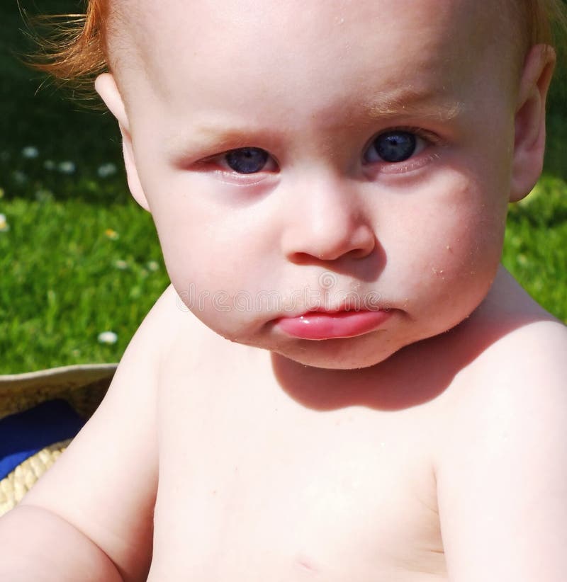 Grumpy toddler stock photo. Image of young, expression - 27031322