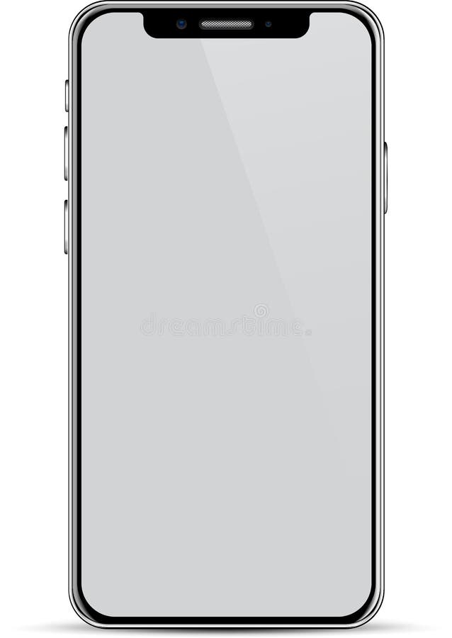 Grundlegende Schablone Des Modernen Smartphone Vektor Abbildung ...