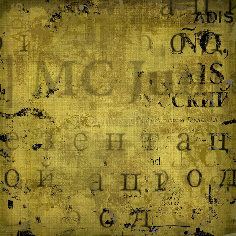 Grunge Abstract Newspaper Background for Design Stock Image - Image of ...