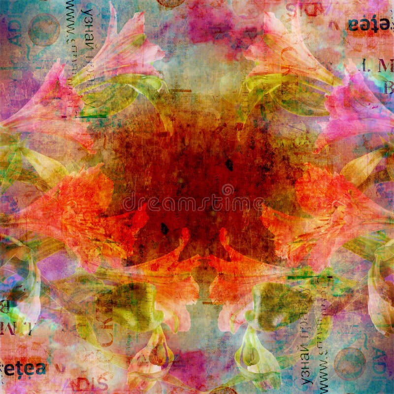 Grunge Abstract Newspaper Background for Design Stock Image - Image of ...