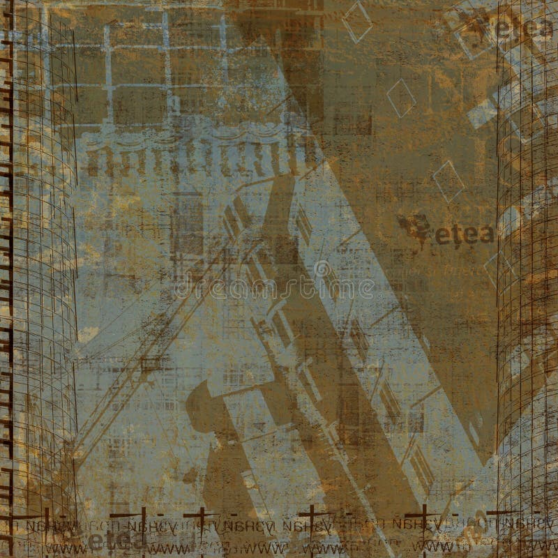 Grunge Abstract Newspaper Background for Design Stock Image - Image of ...