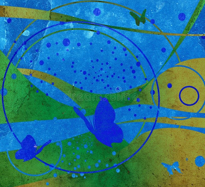 Grunge Abstract Newspaper Background for Design Stock Illustration ...