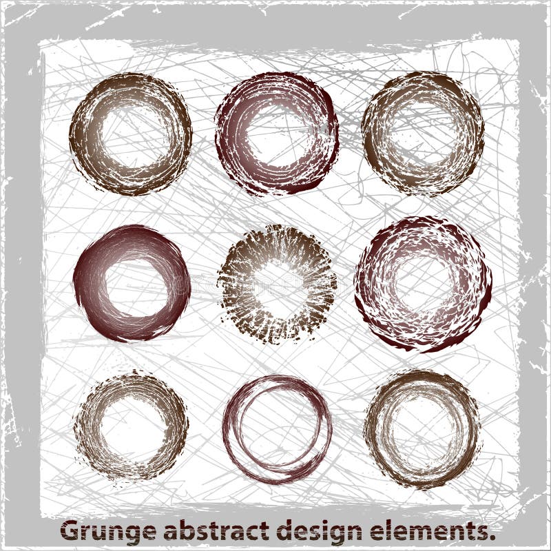 Grunge Abstract Design Elements. Stock Vector - Illustration of ...