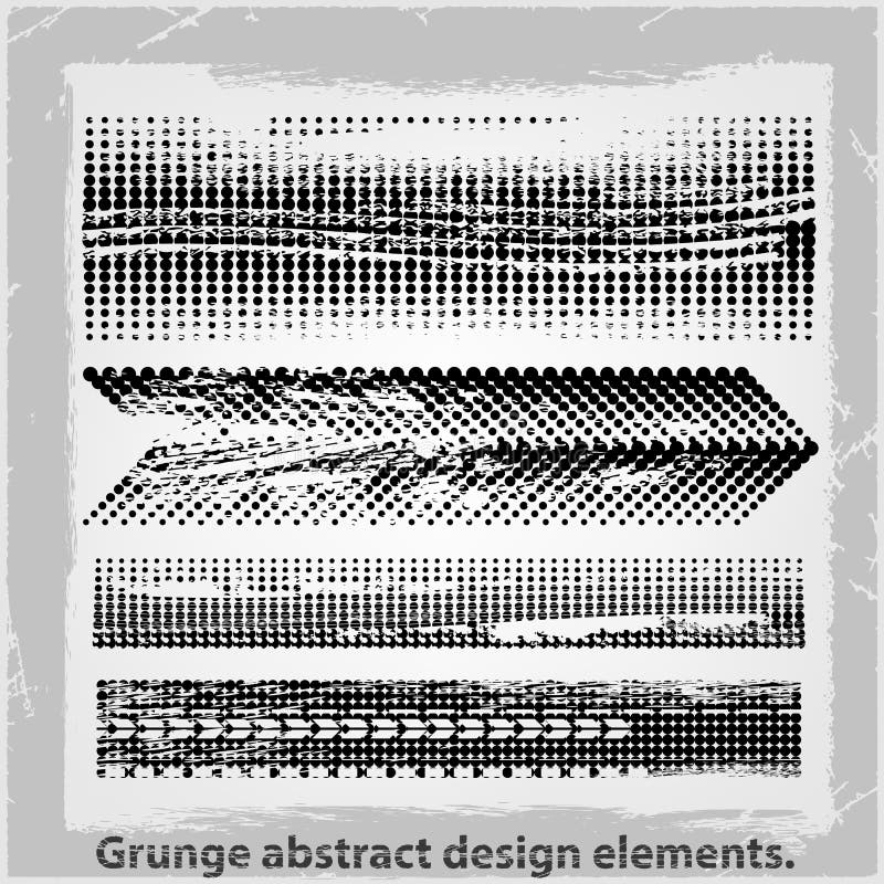 Grunge Abstract Design Elements. Stock Illustration - Illustration of ...